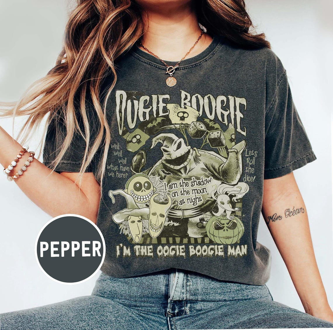 OLLIVO Vintage I’m The Oogie Boogie Man Shirt, Retro Nightmare Before ...