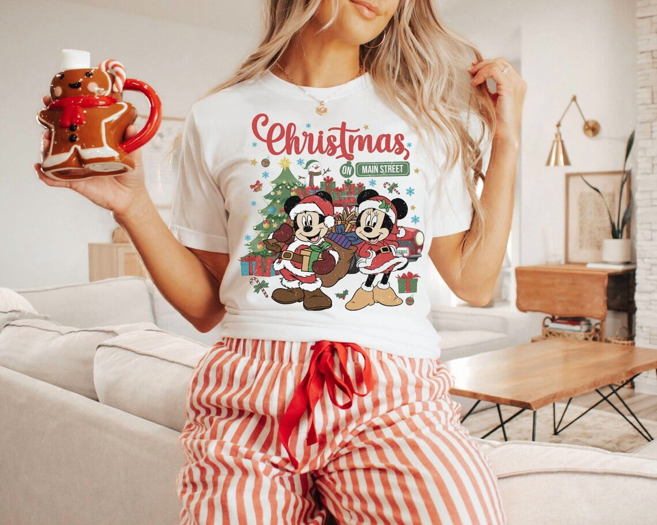 OLLIVO Vintage Mickey Minnie Disney Holiday On Main Street Shirt, Retro ...