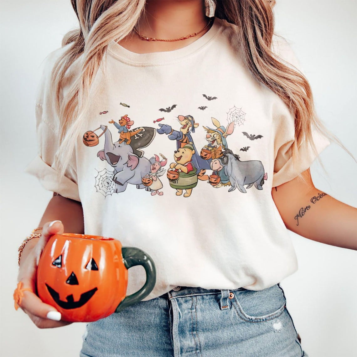 OLLIVO Vintage Winnie The Pooh Halloween Shirt, Pooh and Friends ...