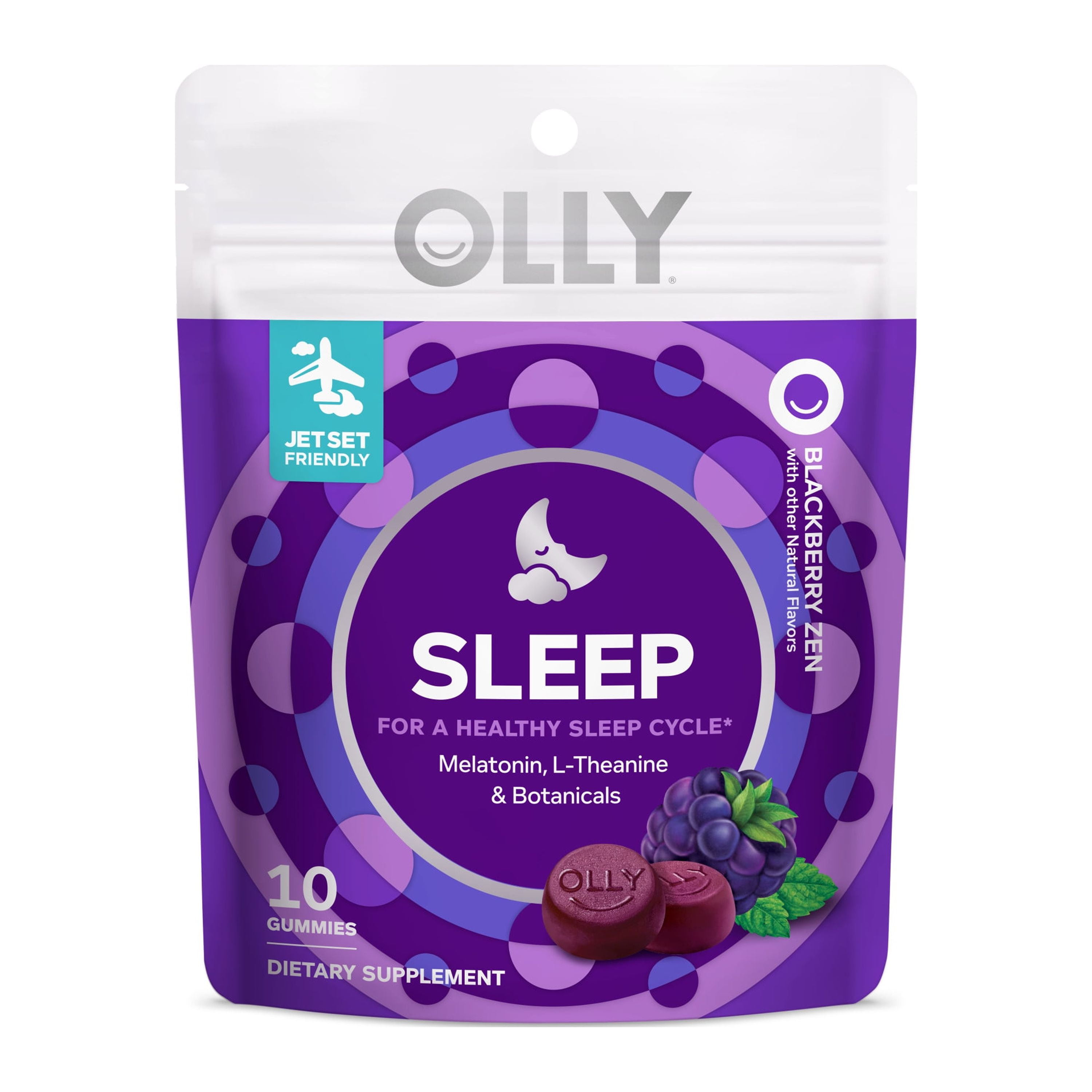 OLLY Sleep Gummy Supplement, 3mg Melatonin, L Theanine, Chamomile ...