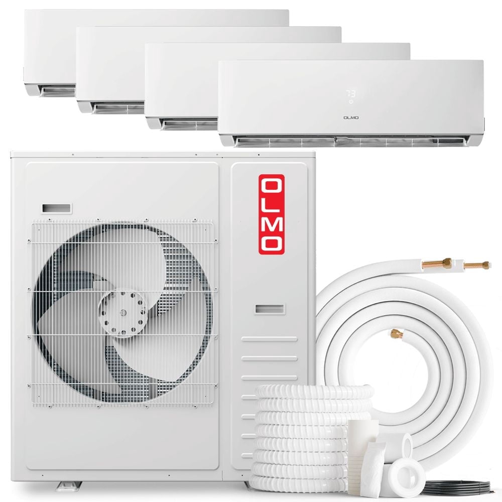 OLMO 45,000 BTU (36,000 BTU DOE) 16ft Ductless Mini Split A/C and ...