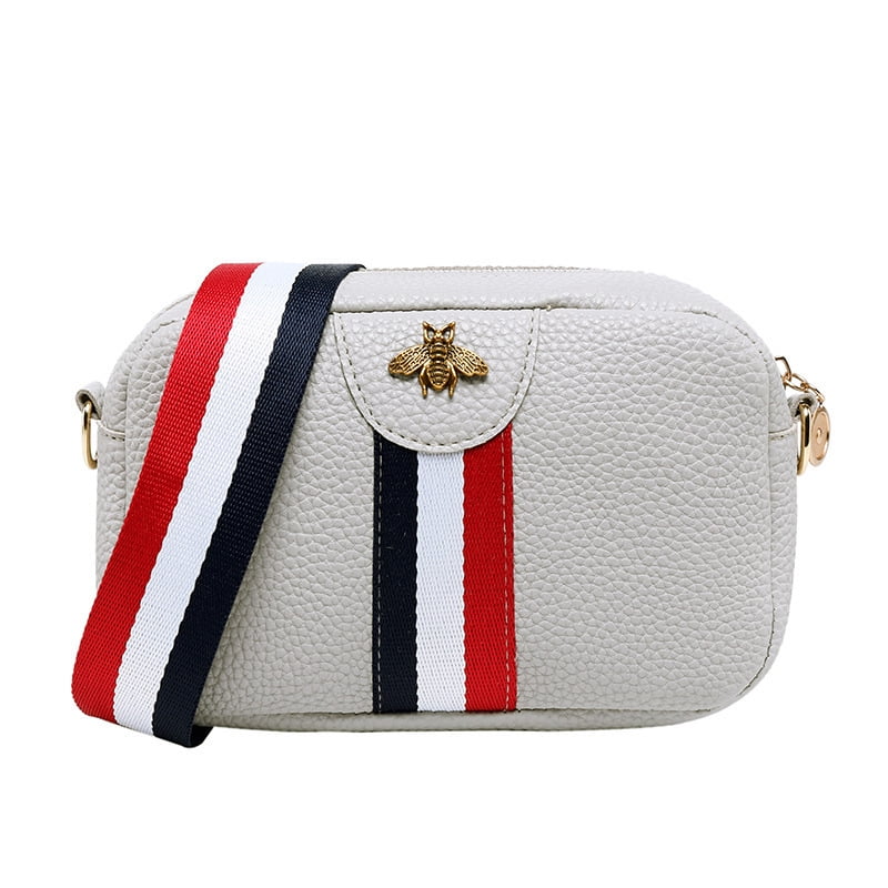 OLOEY Designer Bee Crossbody Purse for Women PU Leather Shoulder ...