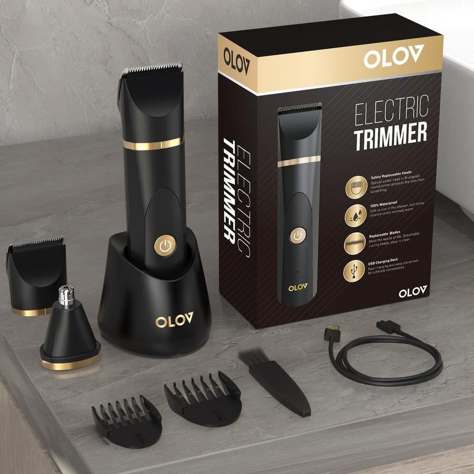 OLOV Electric Body Hair Trimmer-Groin Hair Trimmer, Ball Trimmer for ...