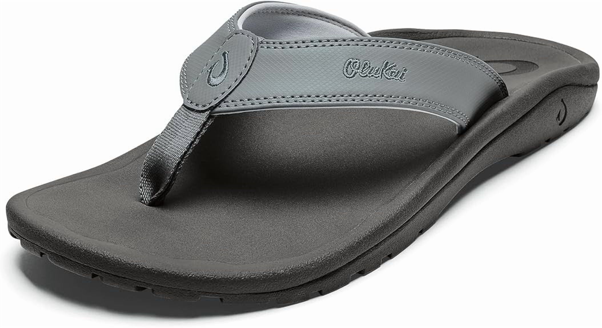 OLUKAI Ohana Men's Beach Sandals 10110 Ash Rock - Walmart.com