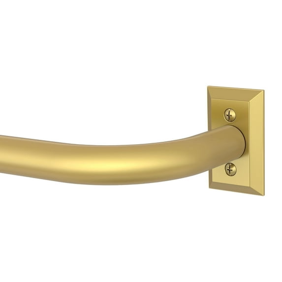OLV Curtain Rods Wrap Around 48-90" Adjustable French Metal Large End ...