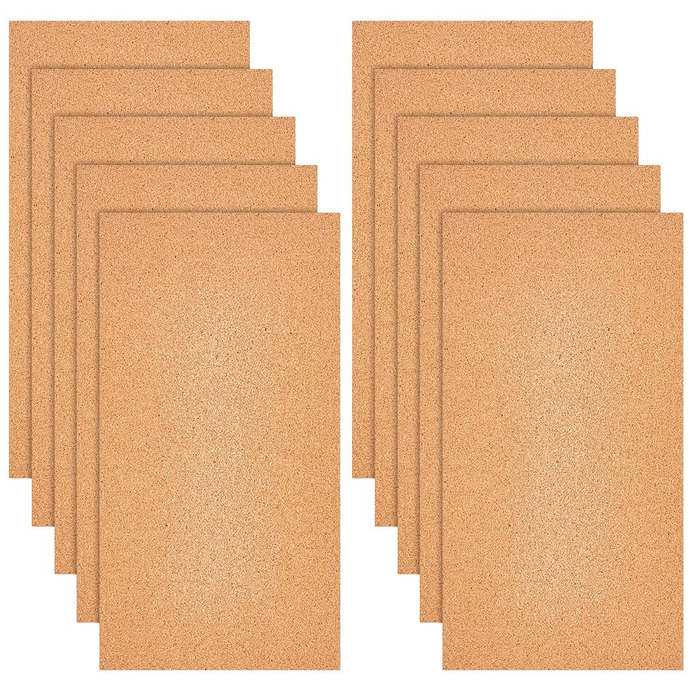 OLYCRAFT 10 Sheets Cork Sheets 12x61 Inch Thin Cork Roll Brown Cork ...