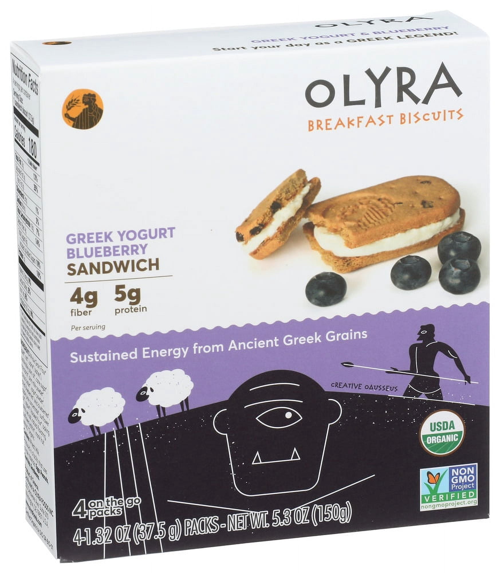 OLYRA Organic Breakfast Sandwich Biscuits Dark Chocolate Crème - Low ...
