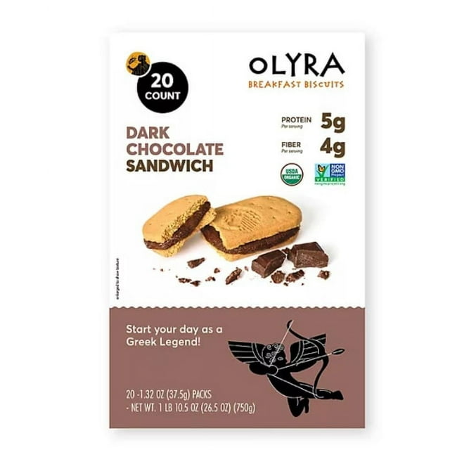 OLYRA Organic Dark Chocolate Morning Breakfast Biscuits (20 ct ...