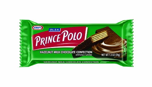 OLZA Prince Polo Hazelnut Milk Chocolate Confection, 32-Count (1.2 ...