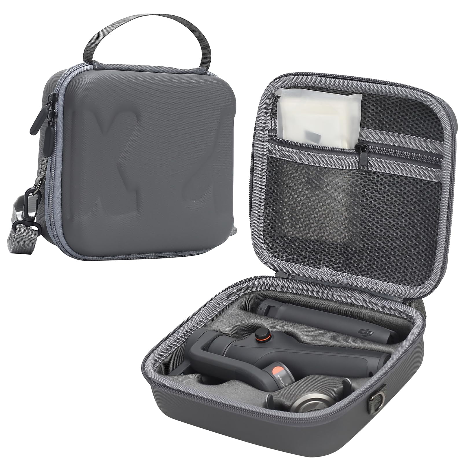 OM 6 Case, Portable Small Leather PU Case for DJI Osmo Mobile 6 Gimbal ...