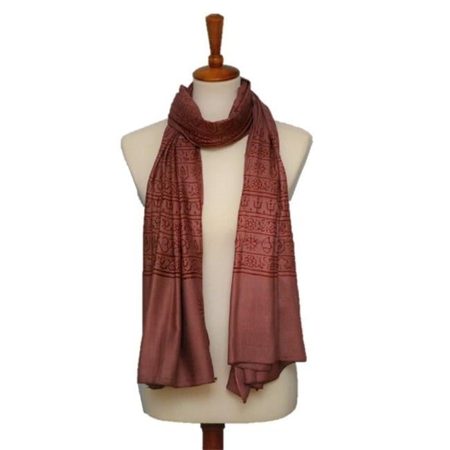OM Hindu Yoga Meditation Prayer Shawl - Marsala - Walmart.com