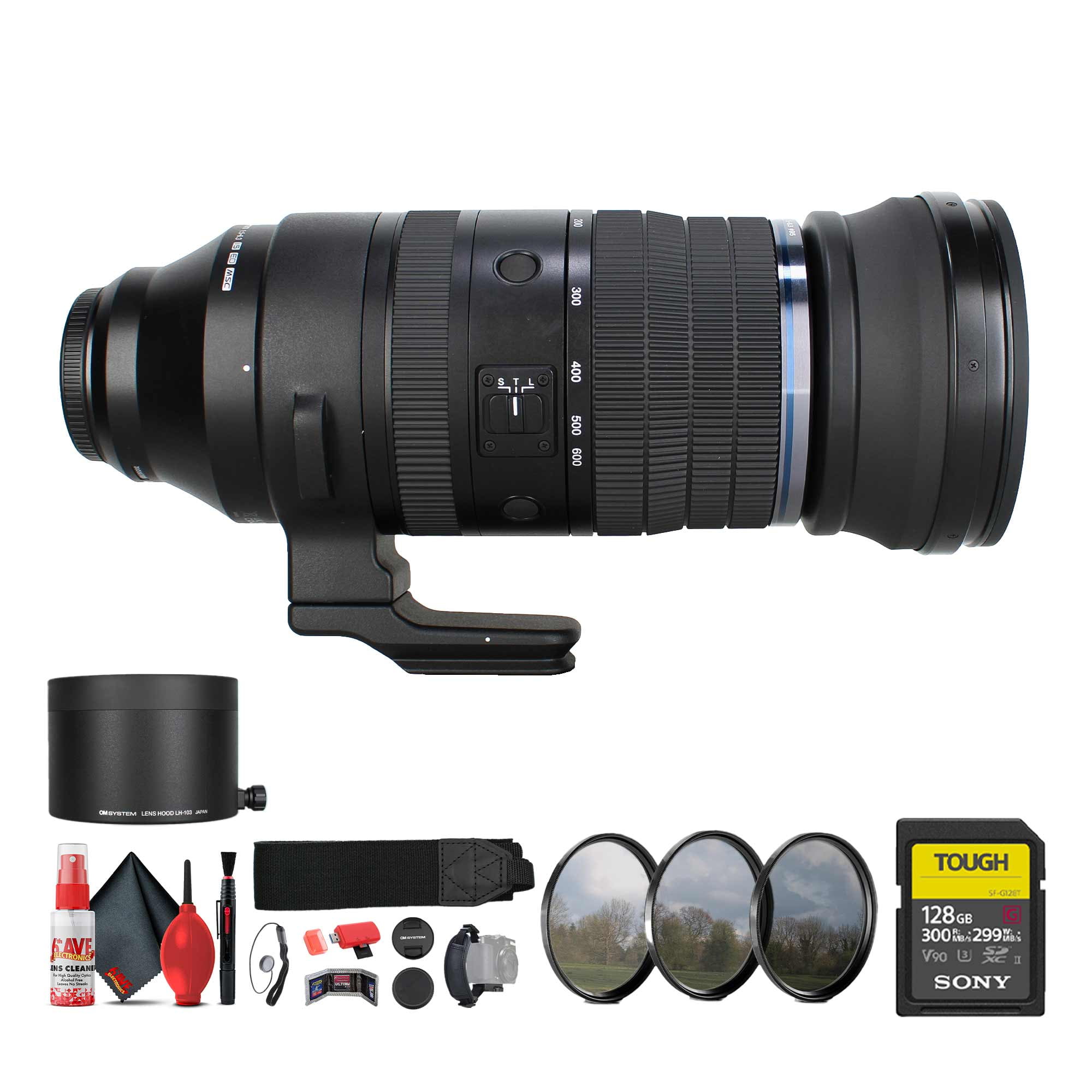 OM SYSTEM M.Zuiko Digital ED 150-600mm f/5-6.3 IS Lens (MFT) Bundle ...