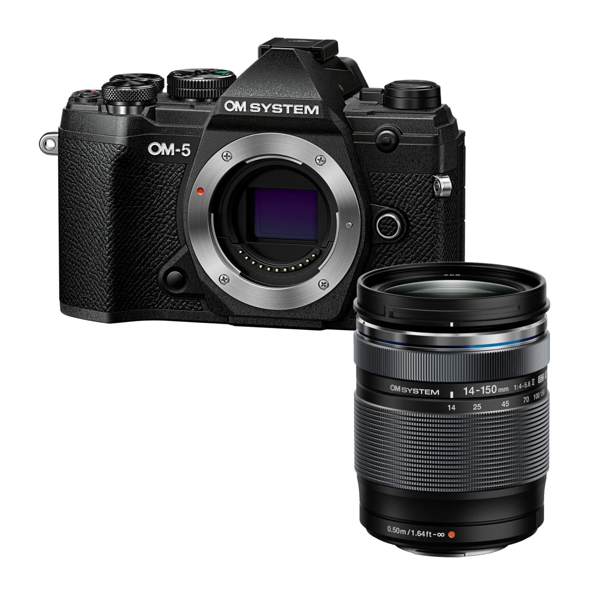 OM SYSTEM OM-5 Camera Body (Black) Bundle with Om SYSTEM M.Zuiko ...