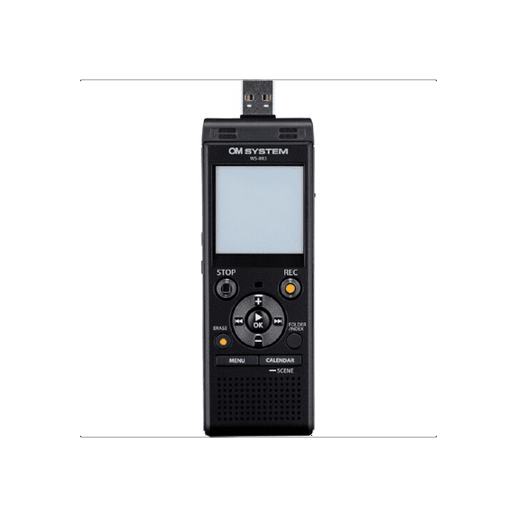 OM System WS-883 Digital Voice Recorder, Linear PCM/MP3 Recording ...