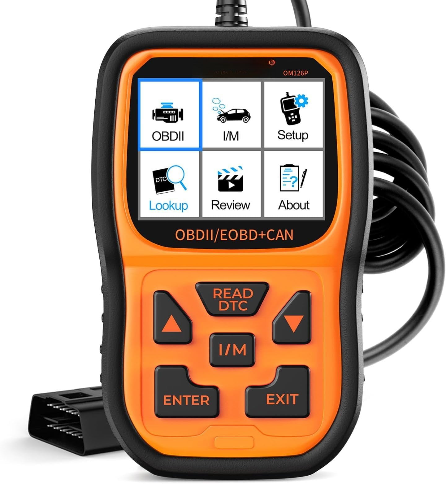 OM126P OBD2 Scanner, Check Engine Light Code Reader, Code Scanner for ...