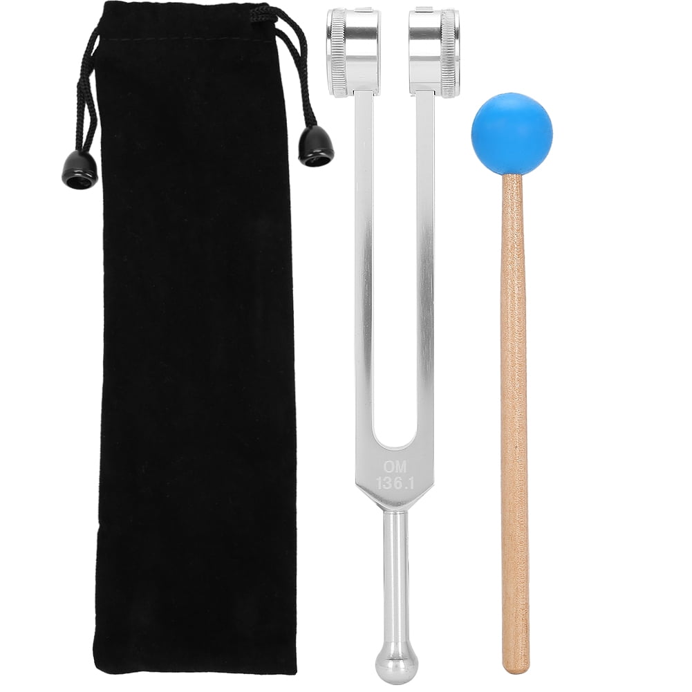 OM136.1 Aluminum Alloy Yoga Tuning Fork Sound Healing Therapy Tuning Fork with Hammer - Walmart.com