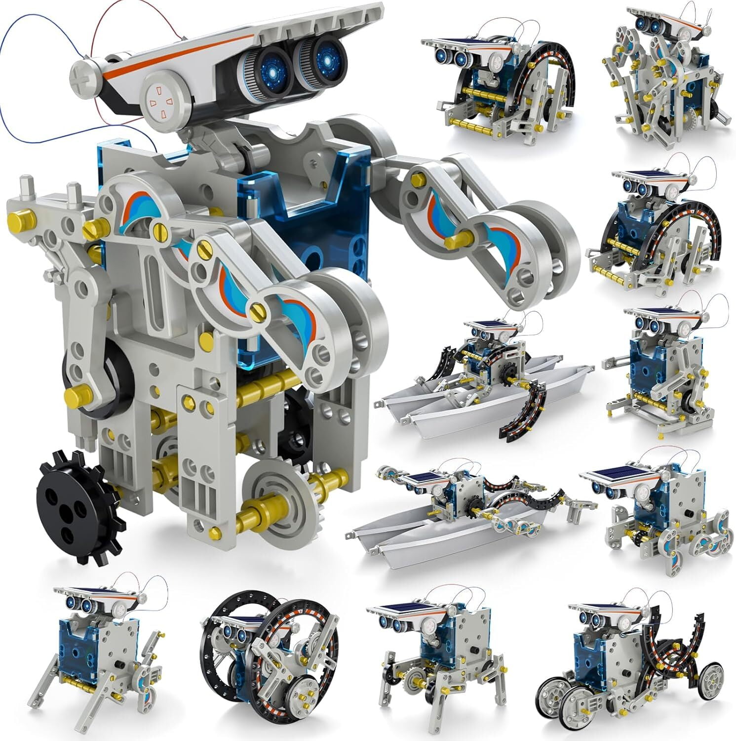 OMA-12-in-1 Solar Robot Kit for Kids Ages 8-13, DIY STEM Building ...