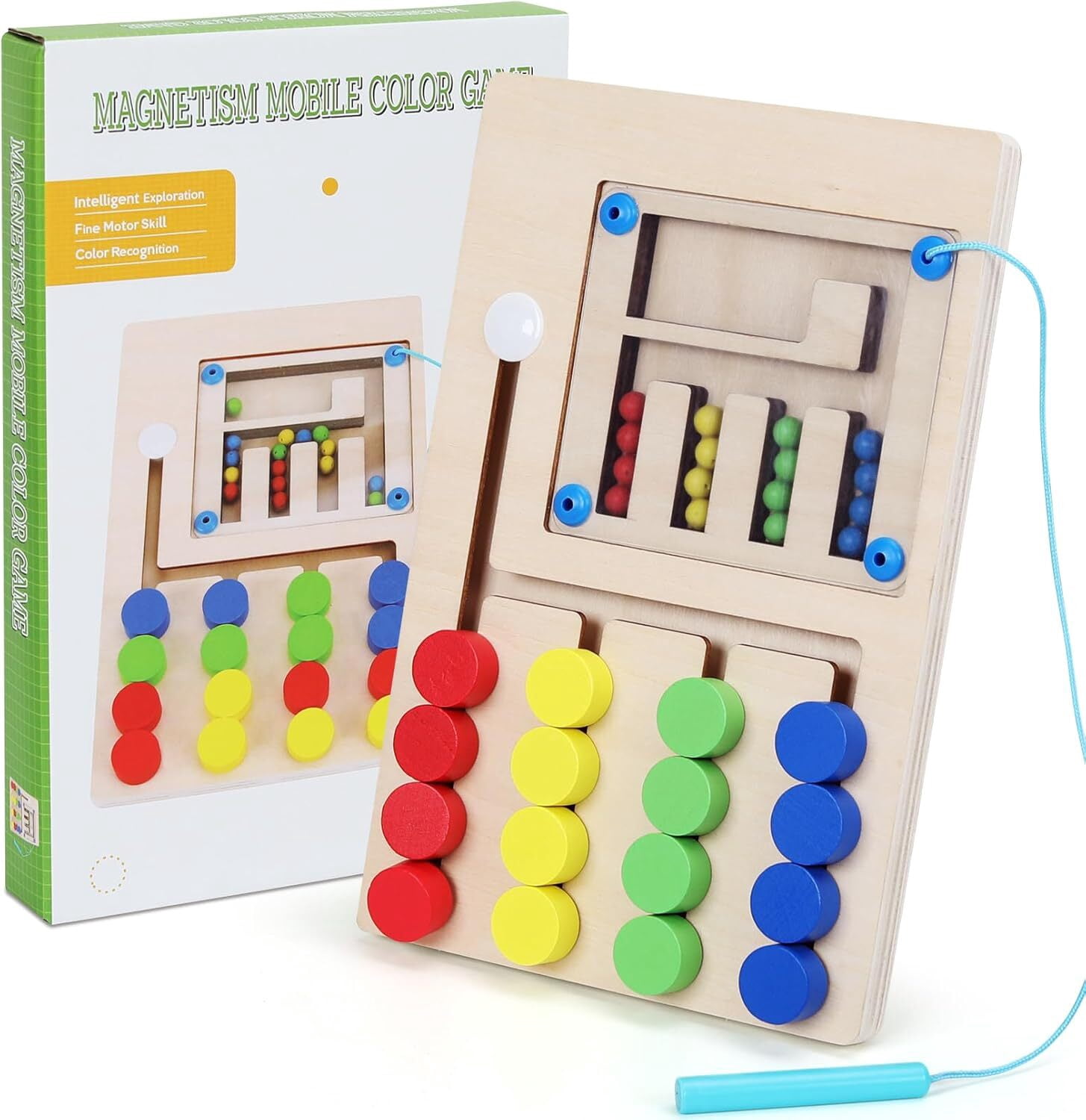 OMA-Magnetic Color Matching Puzzle Toy – Montessori Brain Teaser ...