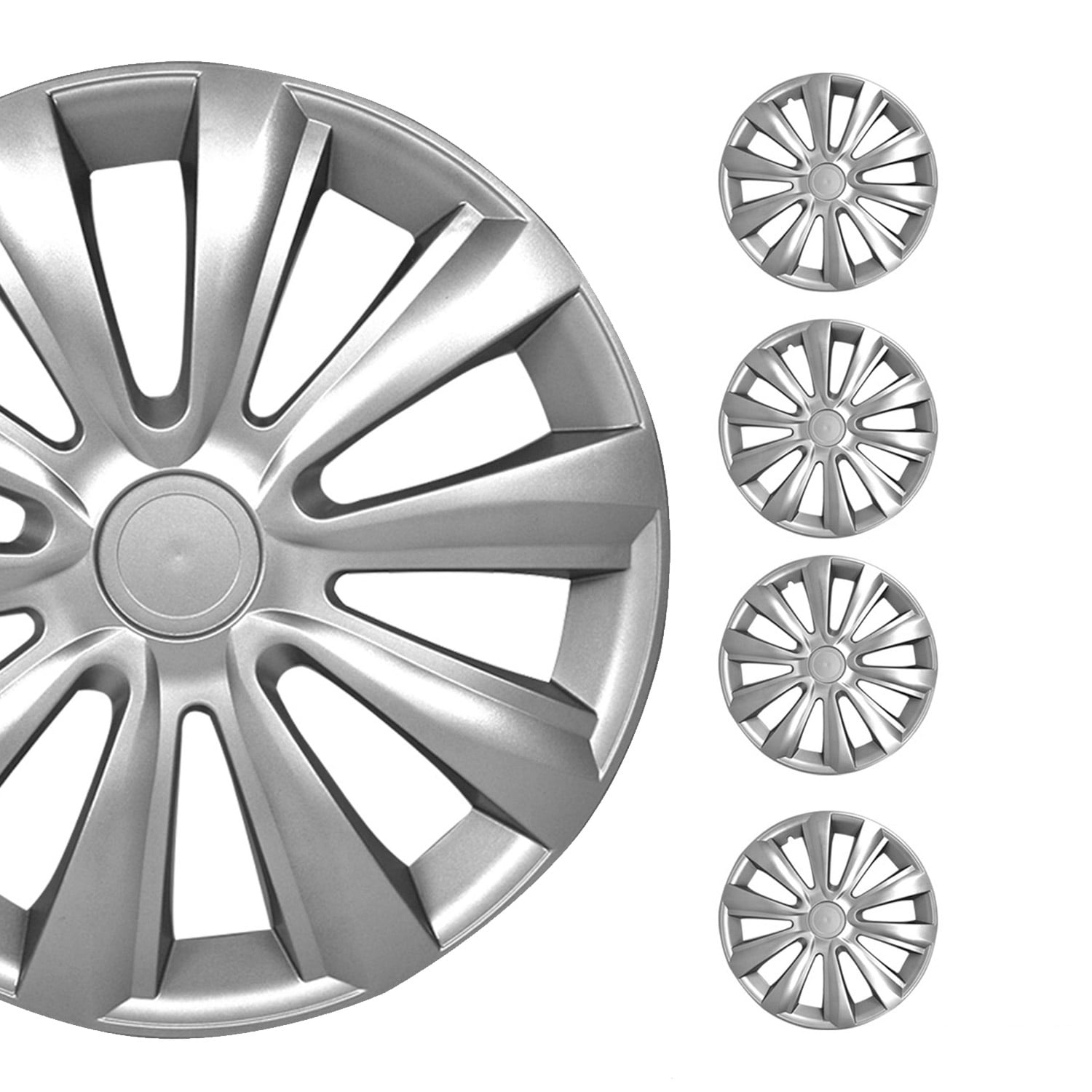 OMAC 16 Inch Wheel Covers Hubcaps for Mazda 3 Silver Gray - Walmart.com