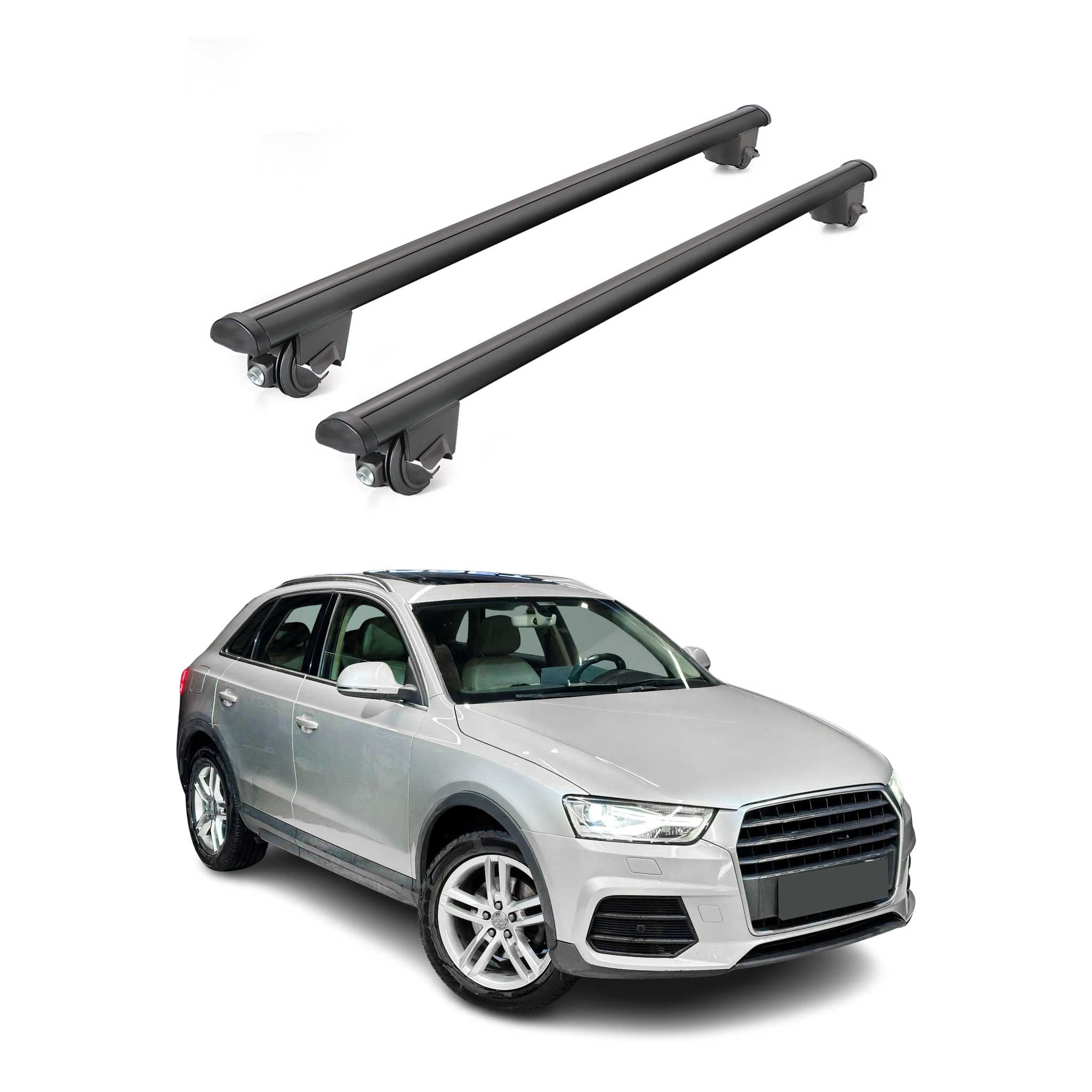 220 Lbs Luggage Roof Rack Cross Bars for Audi Q3 / Q3 Quattro 2015-2018 ...