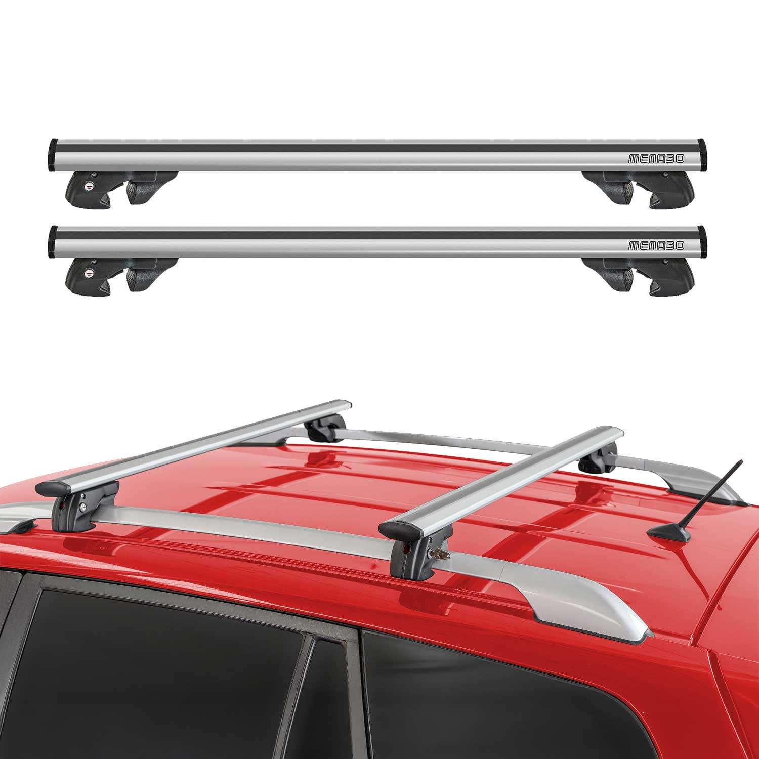 OMAC Alu Roof Racks Cross Bars Carrier for BMW X5 E70 2007-2013 Silver ...
