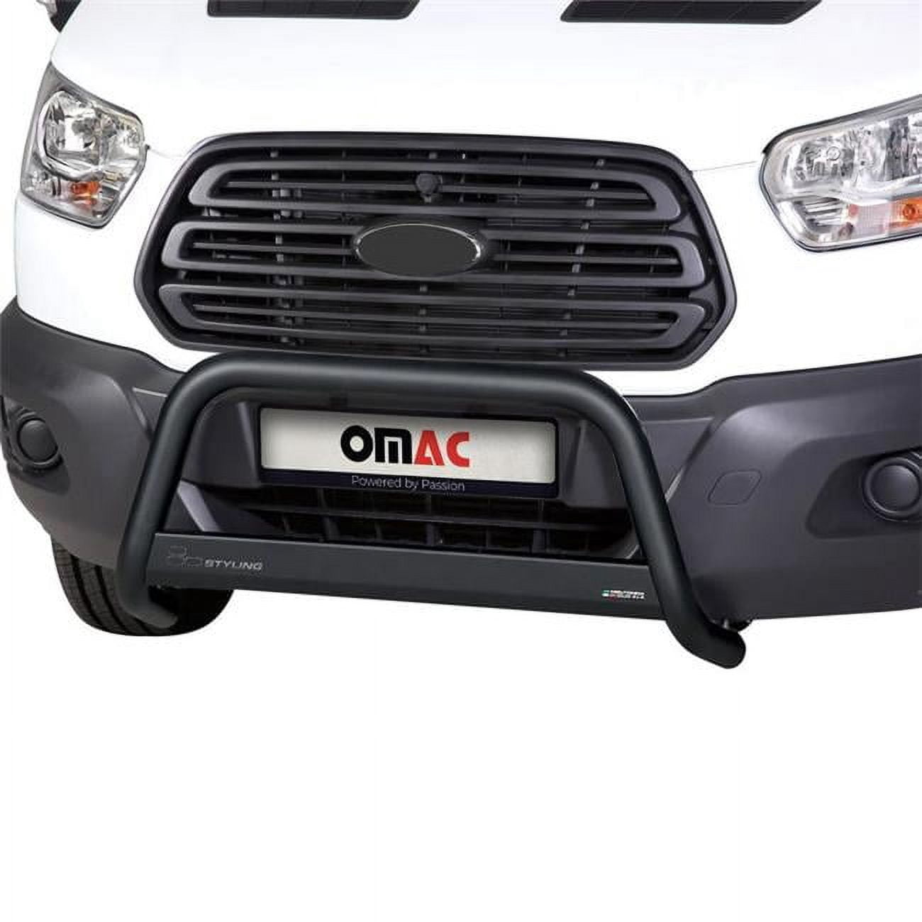 Bull Bar Push Front Bumper Grille for 2014-2020 Ford Transit, Black ...