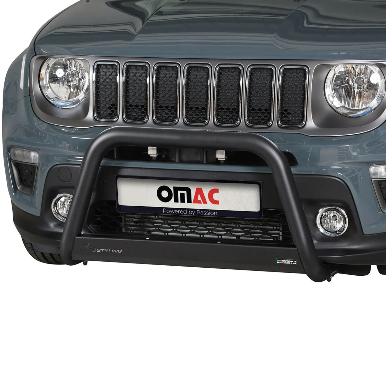 OMAC Bull Bar Push Front Bumper Grille for Jeep Renegade 2019-2024 ...