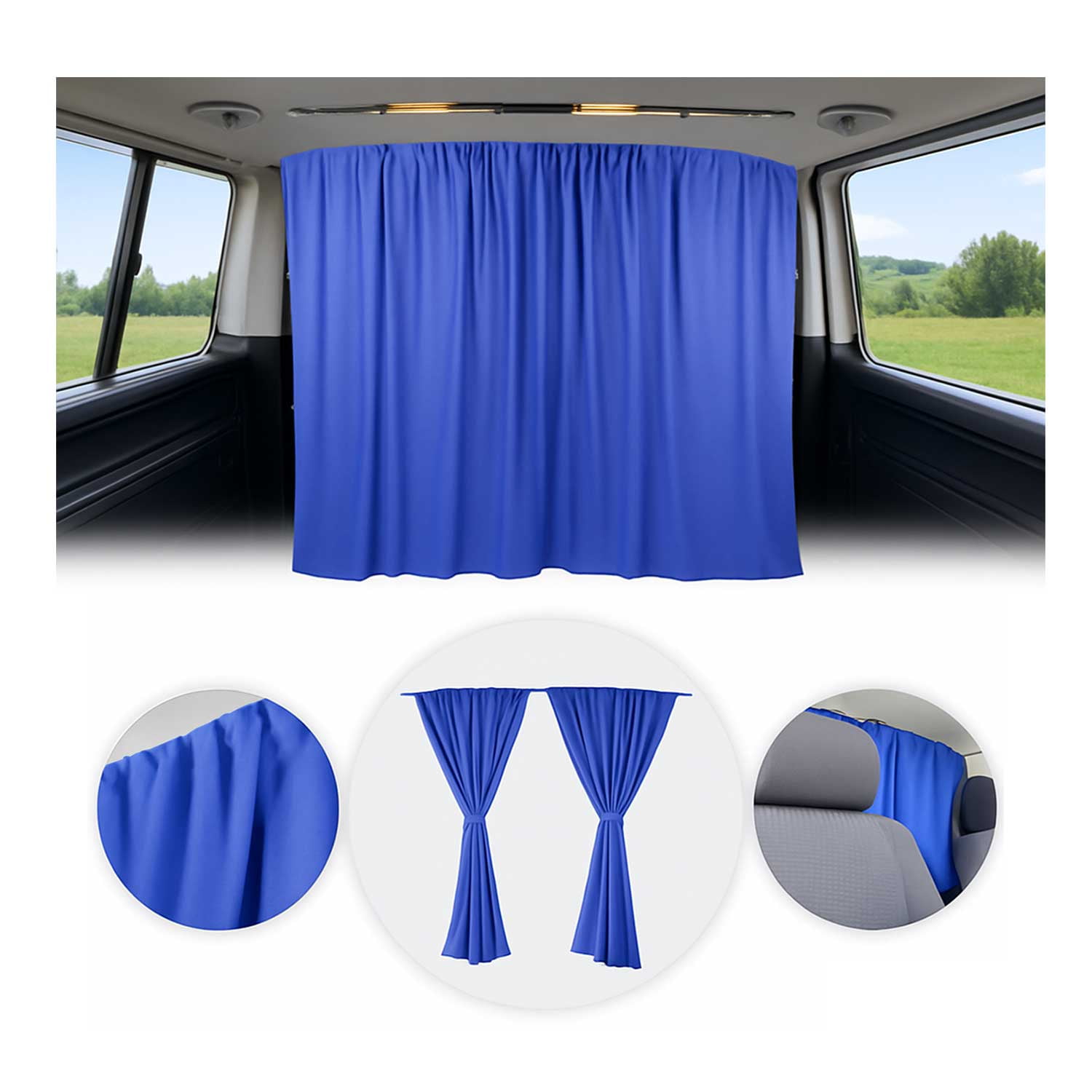 Cabin Divider Curtains Privacy Curtains for RAM ProMaster Blue 2 ...