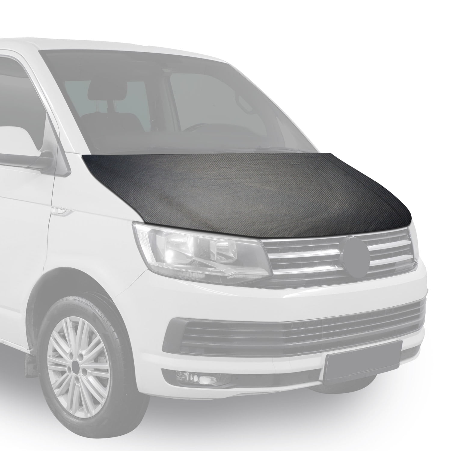 OMAC Car Bonnet Mask Hood Bra for Ford Transit 2015-2025 Carbon Black ...