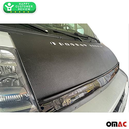 OMAC Car Bonnet Mask Hood Bra for RAM ProMaster 2014-2022 Carbon Black ...