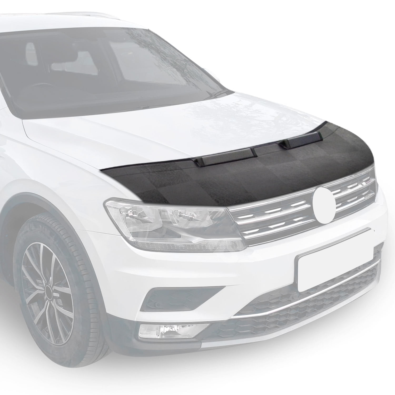 OMAC Car Bonnet Mask Hood Bra for VW Passat B6 2006-2010 Black ...