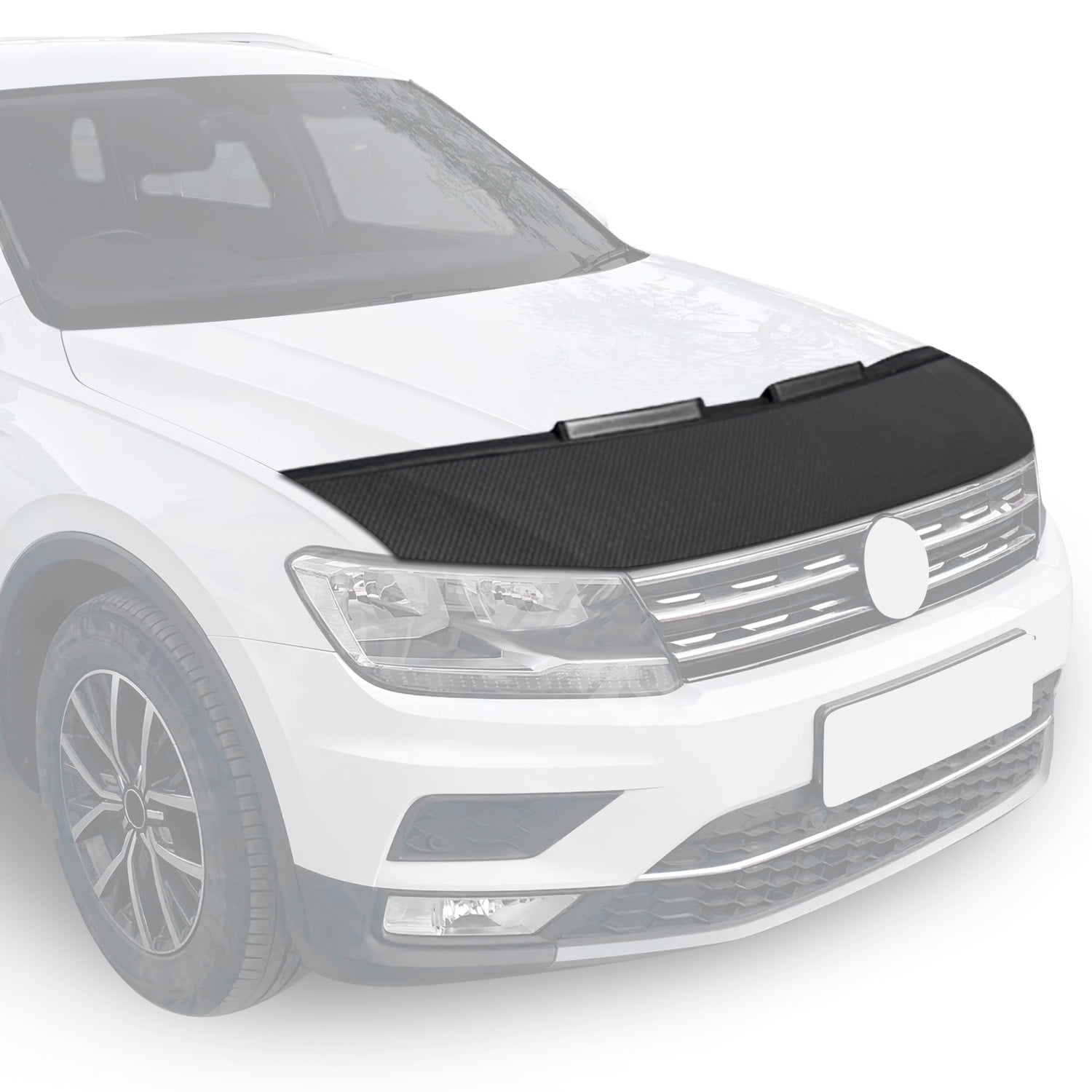 OMAC Car Bonnet Mask Hood Bra for VW Tiguan 2012-2017 Carbon Black 1 Pc ...