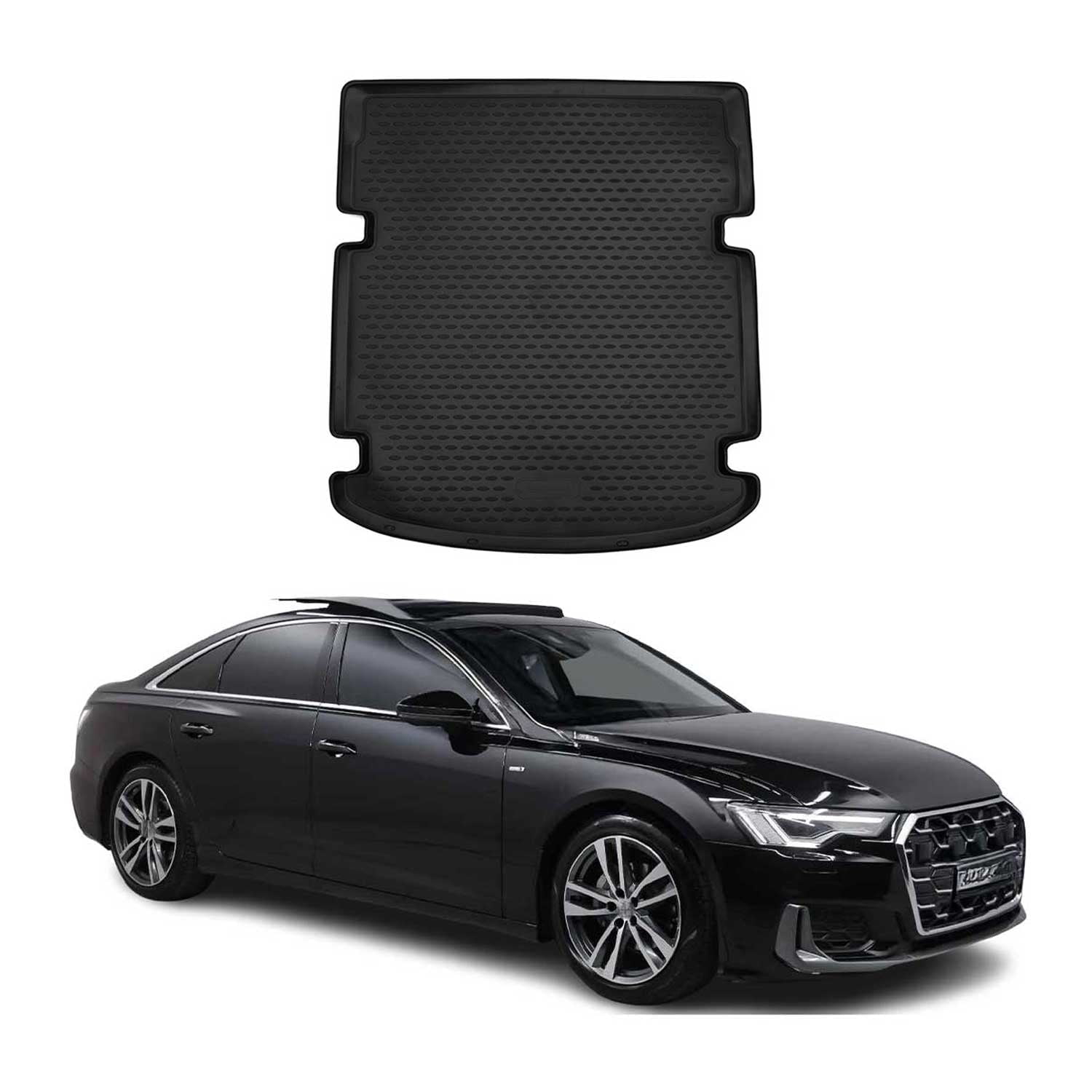OMAC Cargo Mats Liner for Audi A6 S6 Sedan C8 2019-2024 Waterproof TPE Black - Walmart.com