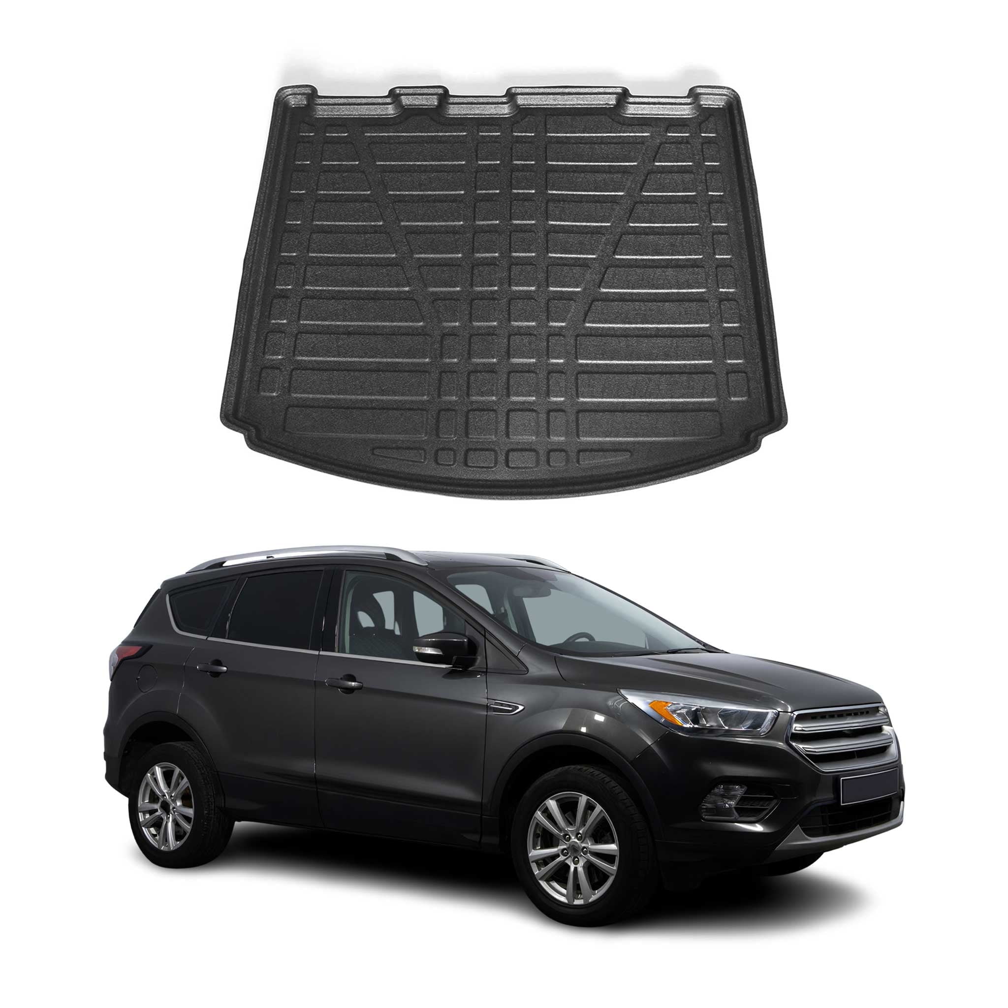OMAC Cargo Mats Liner for Ford Escape 2013-2019 Black All-Weather TPE ...