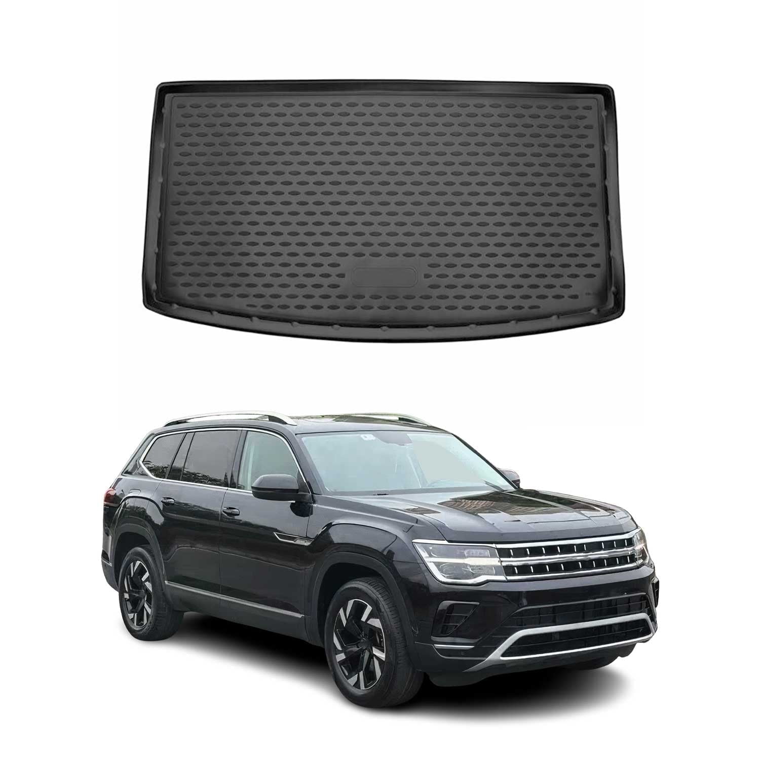 2018-2026 VW Atlas Cargo Liner Trunk Mat All Weather Unfolded Backseat ...