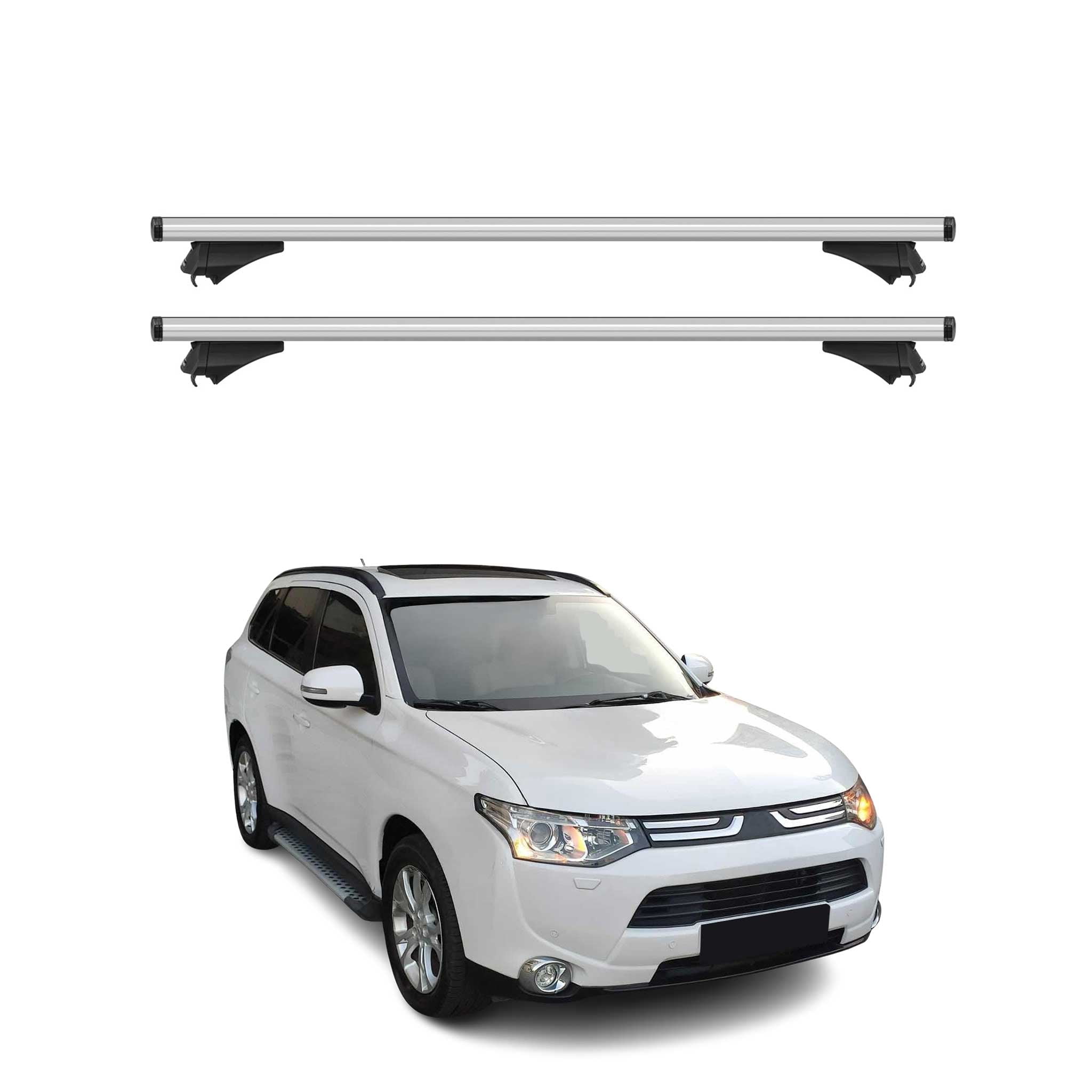 Cross Bars Roof Racks Aluminium for Mitsubishi Outlander 2014-2020 ...