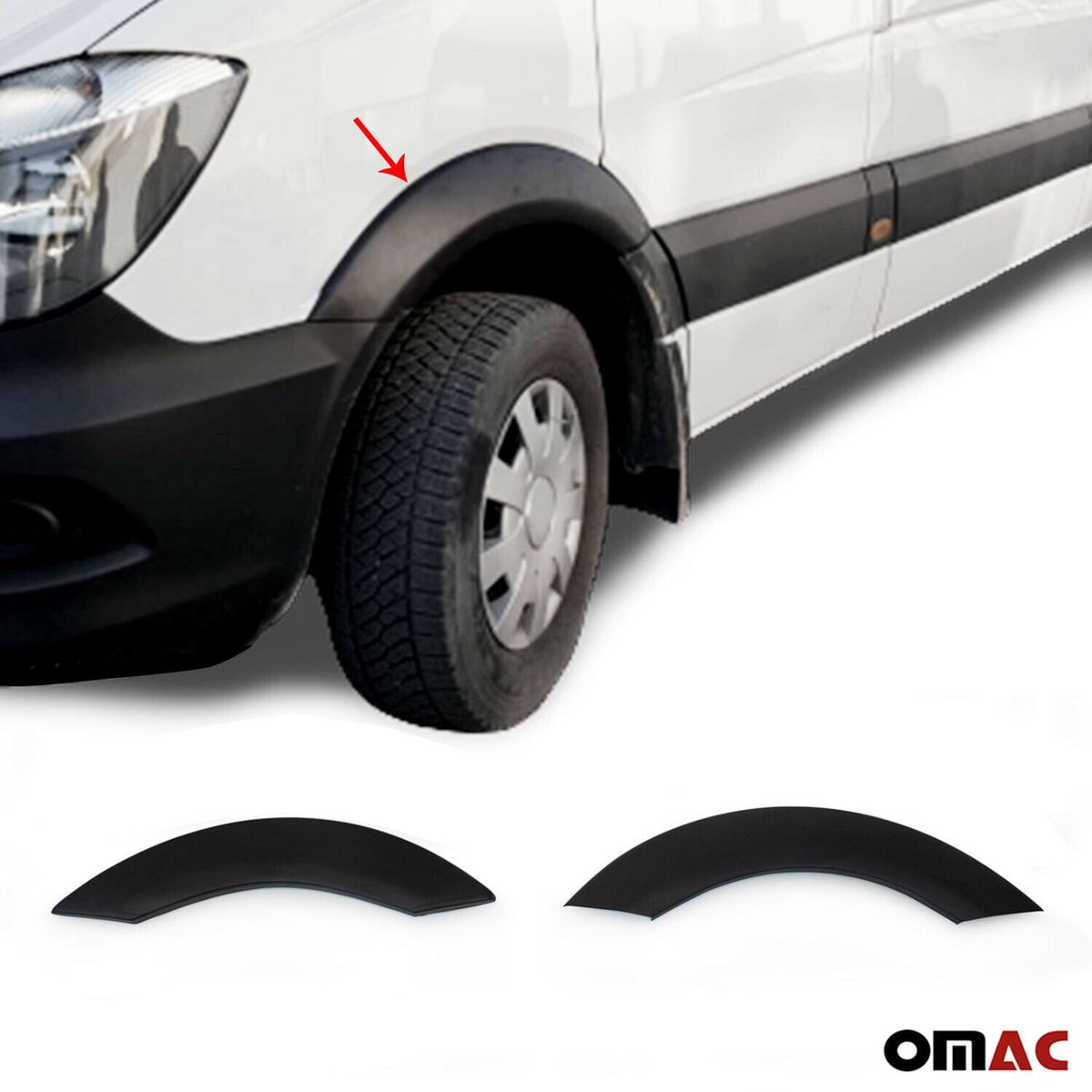 Fender Flares Trim Guard Wheel Well Liners fits MB Sprinter W906 2013 ...