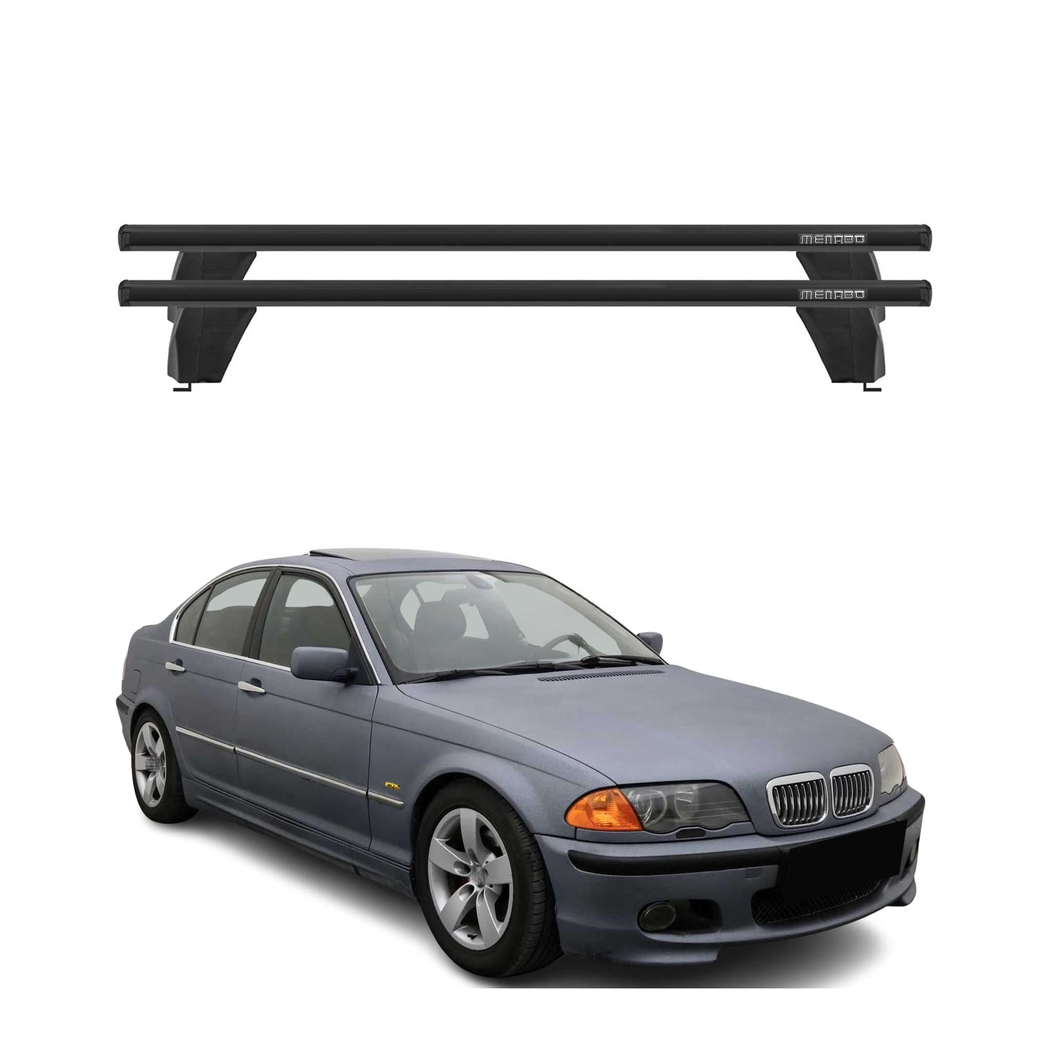 Fix Point Roof Racks Cross Bars for BMW 3 Series E46 1999-2007 Alu ...