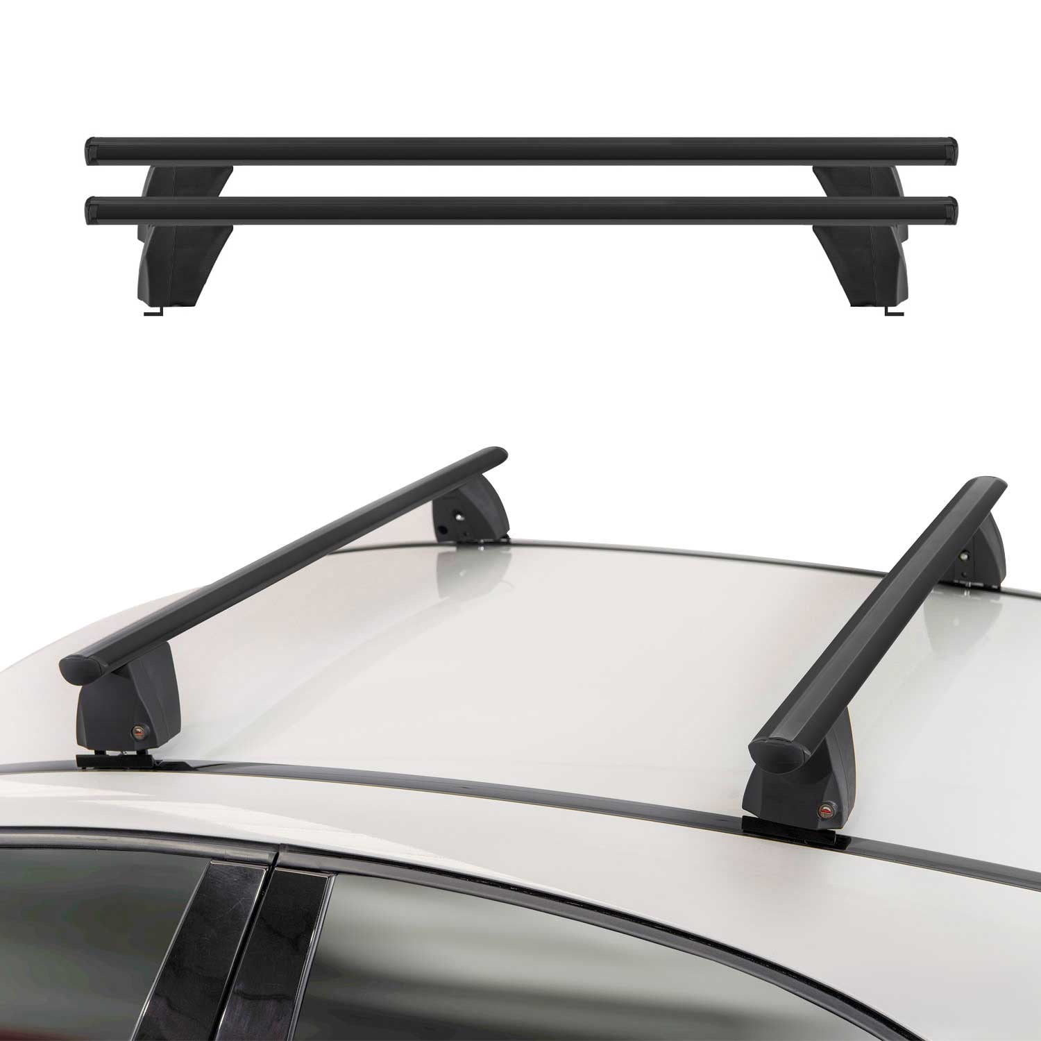 OMAC Fix Point Roof Racks for Mercedes E Class W211 Sedan 2004-2009 Alu ...