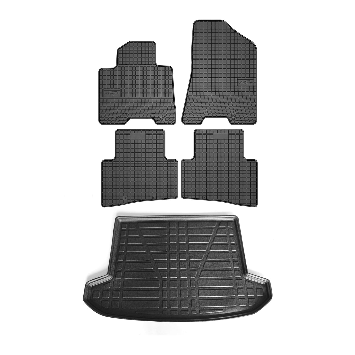 OMAC Floor Mats Cargo Liner Set for Hyundai Tucson 2016-2021 All ...