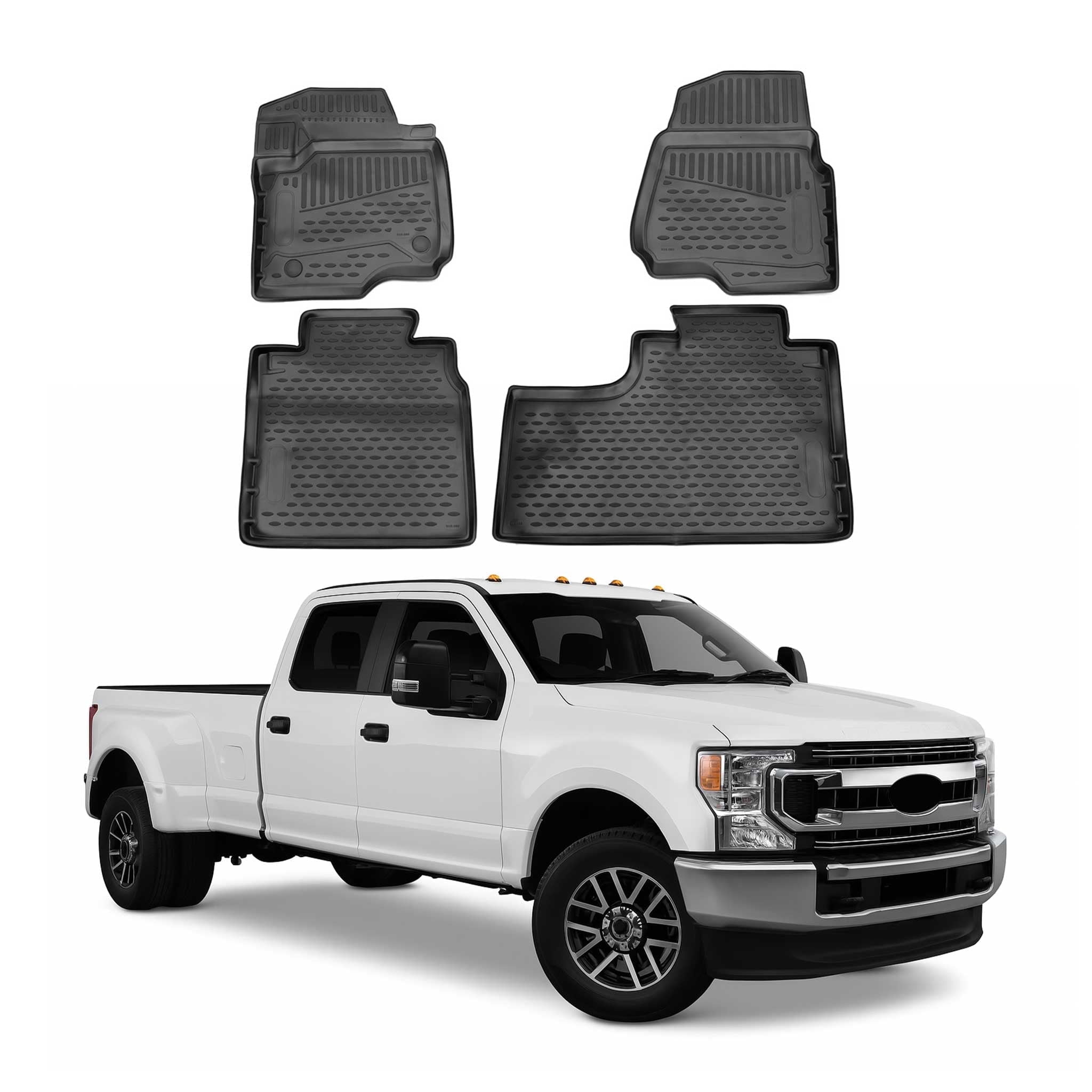 OMAC Floor Mats Liner for Ford F-350 Super Duty Crew Cab 2017-2022 All ...
