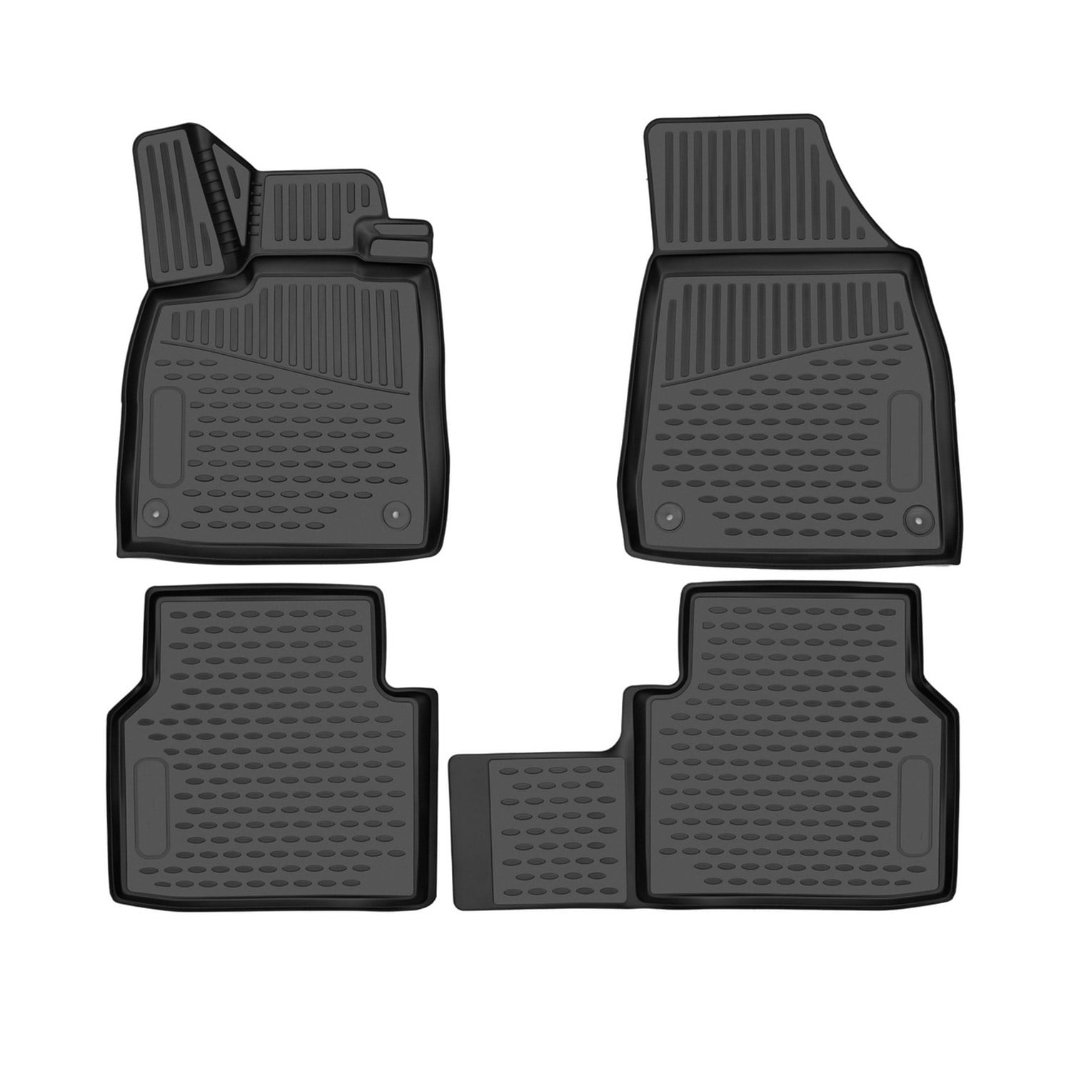 OMAC Floor Mats Liner for Audi Q4 e-tron 2022-2024 Rubber TPE Black ...