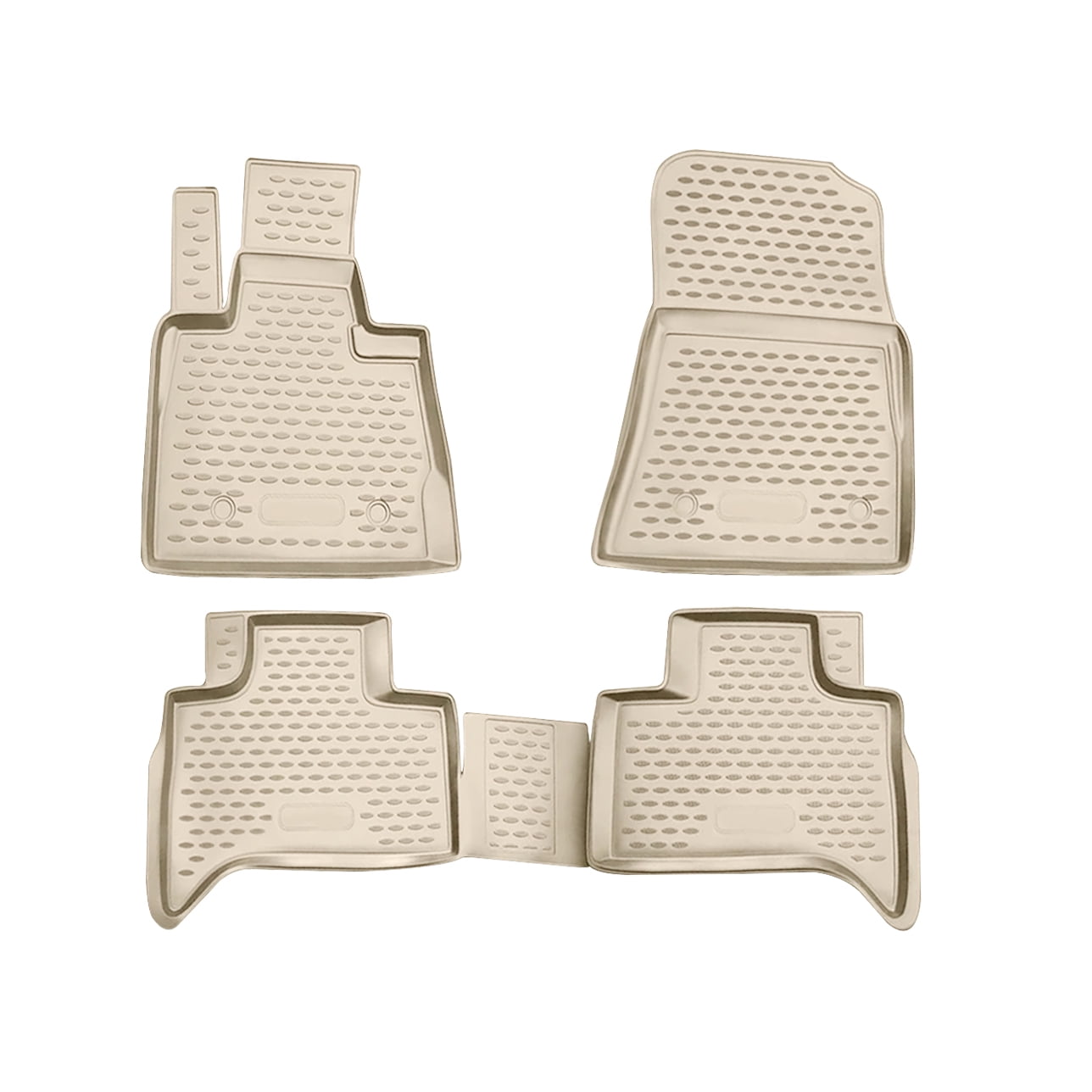 OMAC Floor Mats Liner for BMW X5 E53 2000-2006 Rubber TPE Beige 4Pcs ...