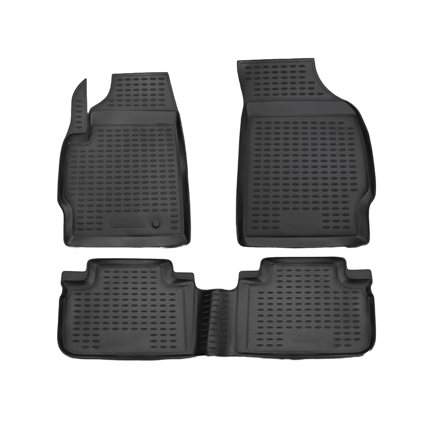 OMAC Floor Mats Liner for Ford Escape 2008 2009 2010 2011 2012, All Weather, Durable, Black ...