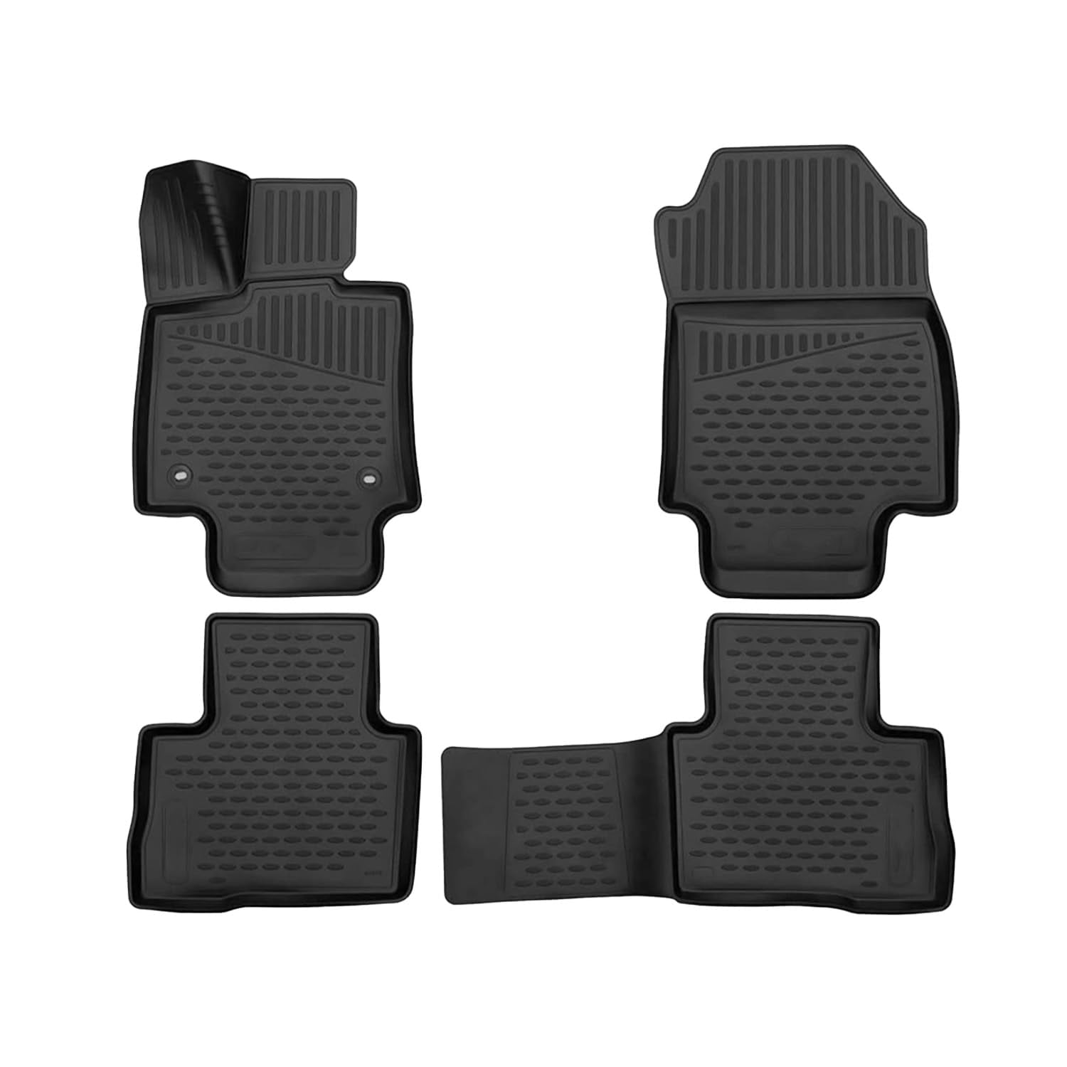 OMAC All-Weather Floor Mats for Toyota RAV4 2019-2024, Durable, Black ...
