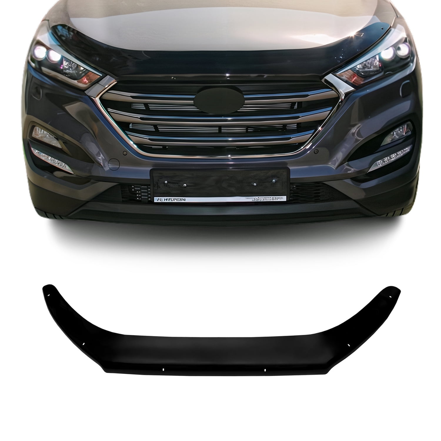 OMAC Front Bug Shield Hood Deflector Guard for Hyundai Tucson 2016-2021 ...