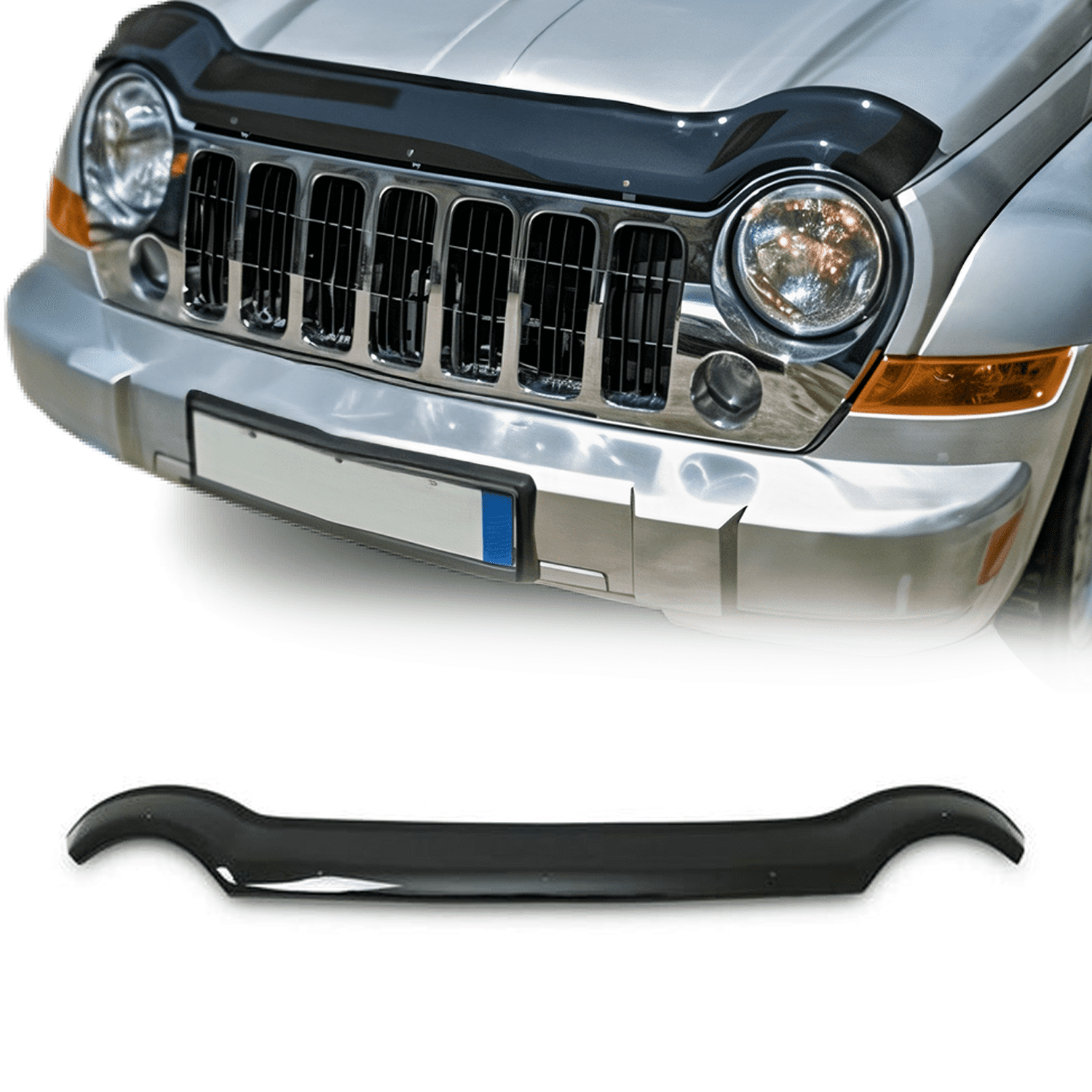 OMAC Front Bug Shield Hood Deflector Guard for Jeep Liberty KJ 2002 ...