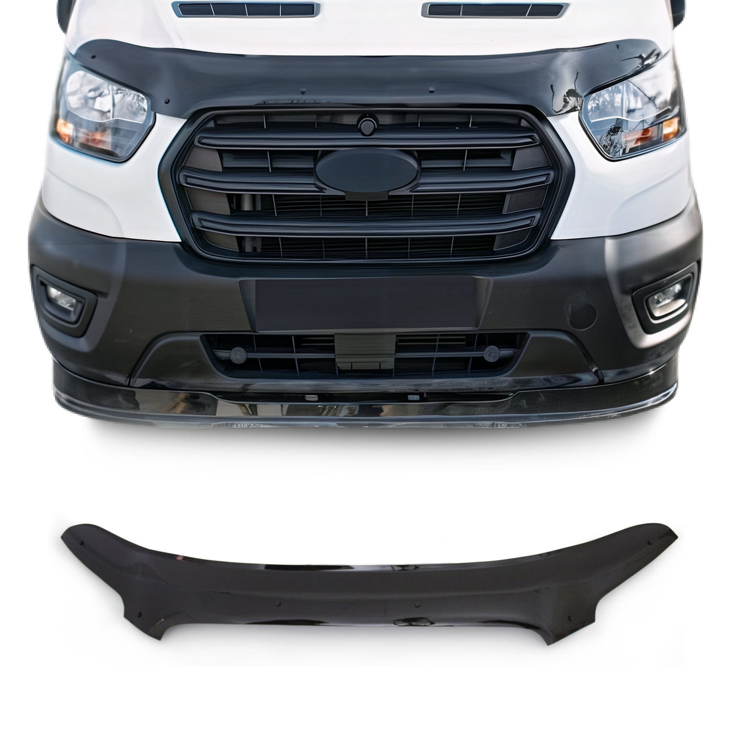 OMAC Front Bug Shield Hood Deflector for Ford Transit 150/250/350/350HD ...