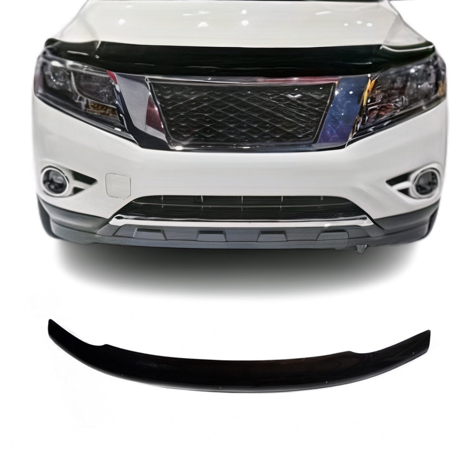 Front Bug Shield Hood Deflector for Nissan Pathfinder 2005-2012, Black ...