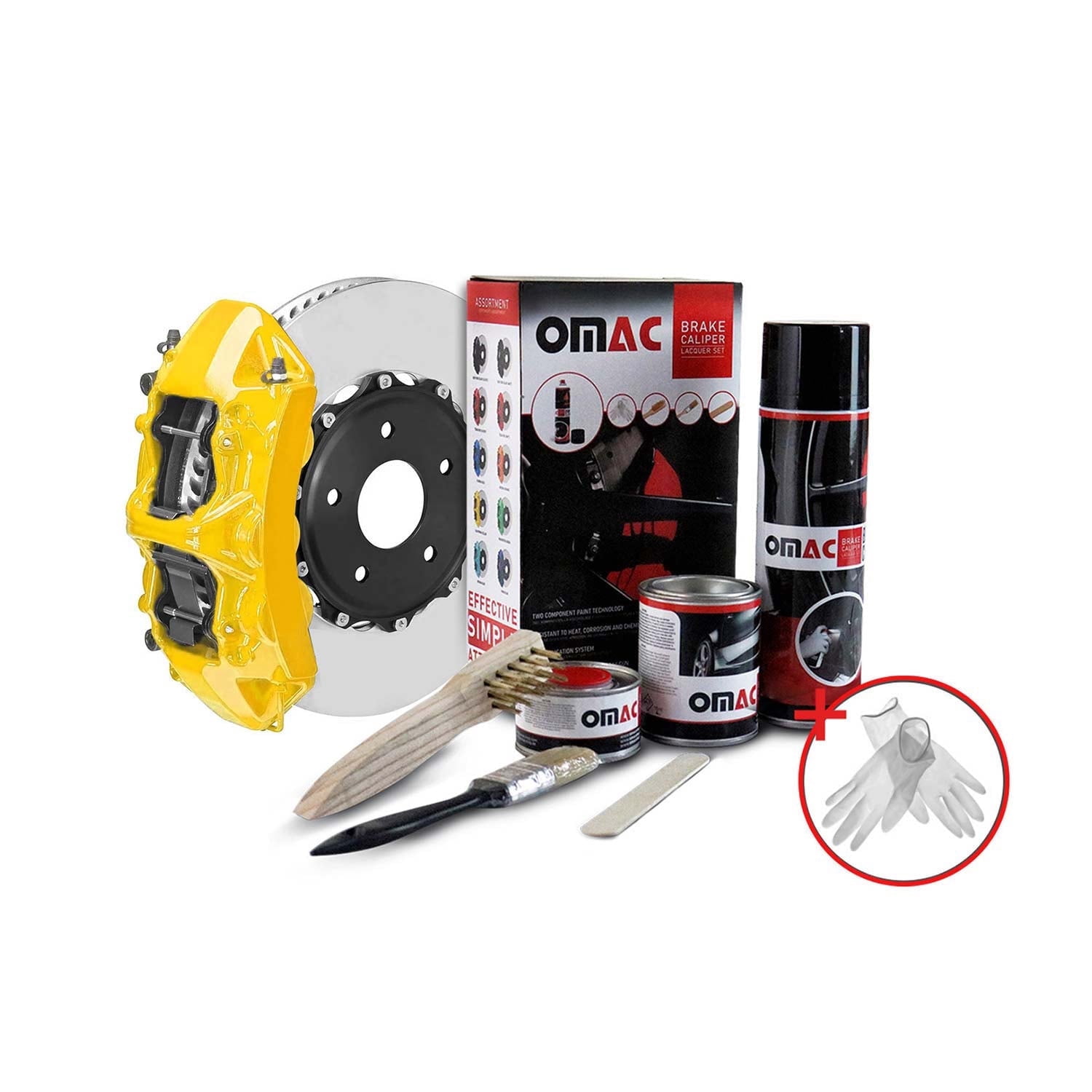 OMAC High Temperature Brake Caliper Paint System Kit, Heat Resistant ...